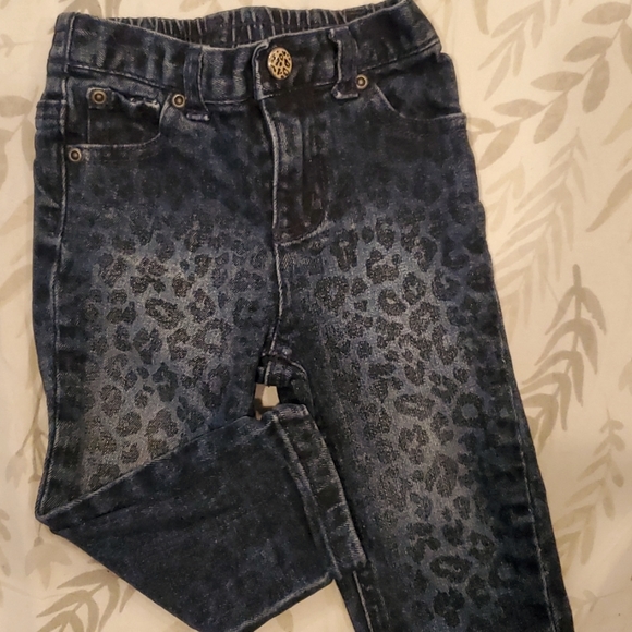 Koala Kids | Bottoms | Koala Baby Brand Jeans 2 Month Toddler Girls Leopard Print Navy Blue ...